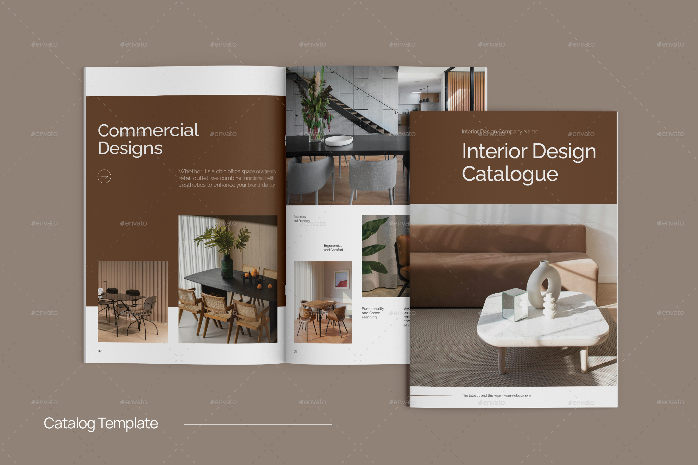 Interior Design Product Catalog Template, Print Templates | GraphicRiver