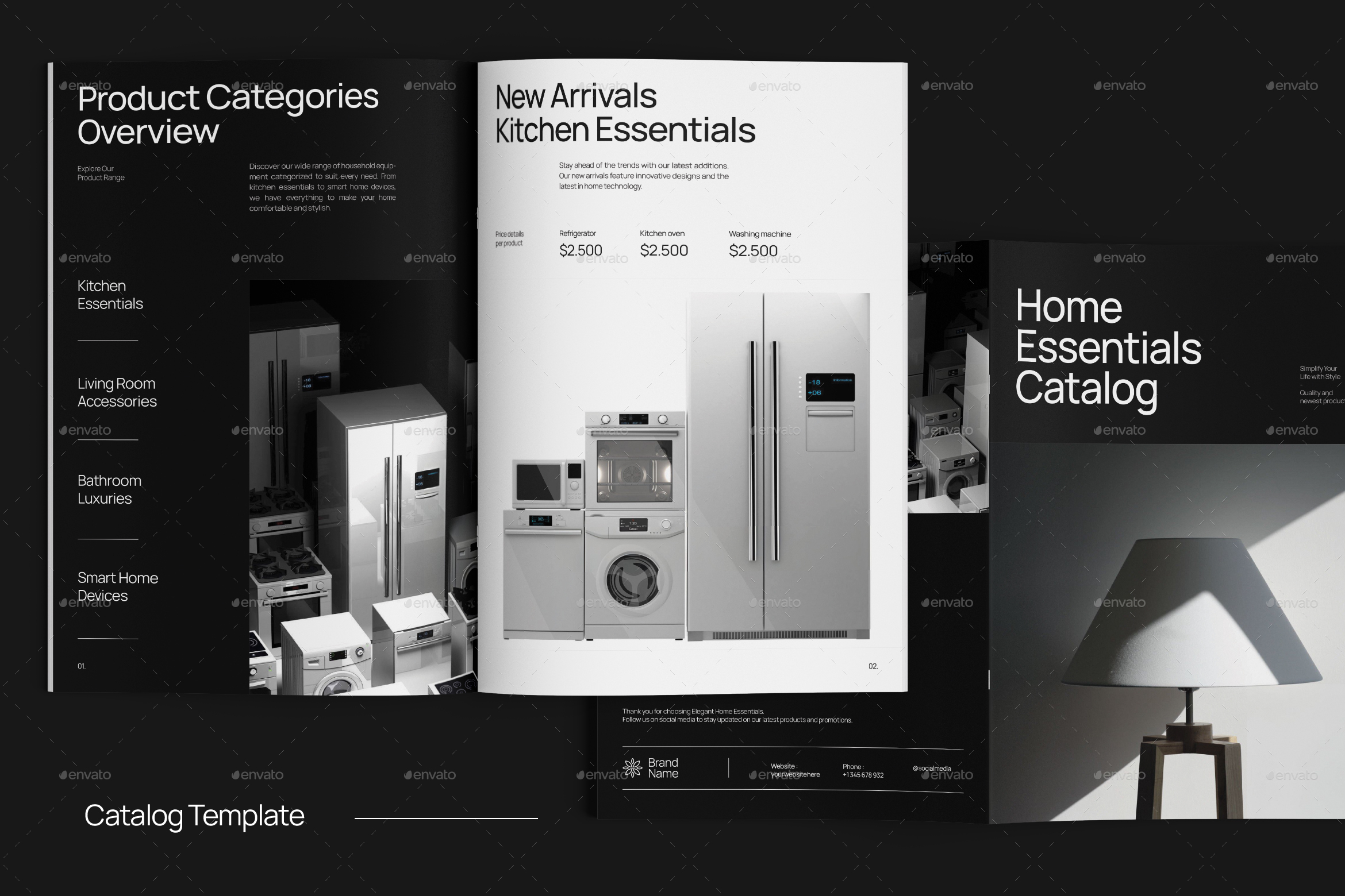 Modern Home Appliance Catalog Template, Print Templates | GraphicRiver