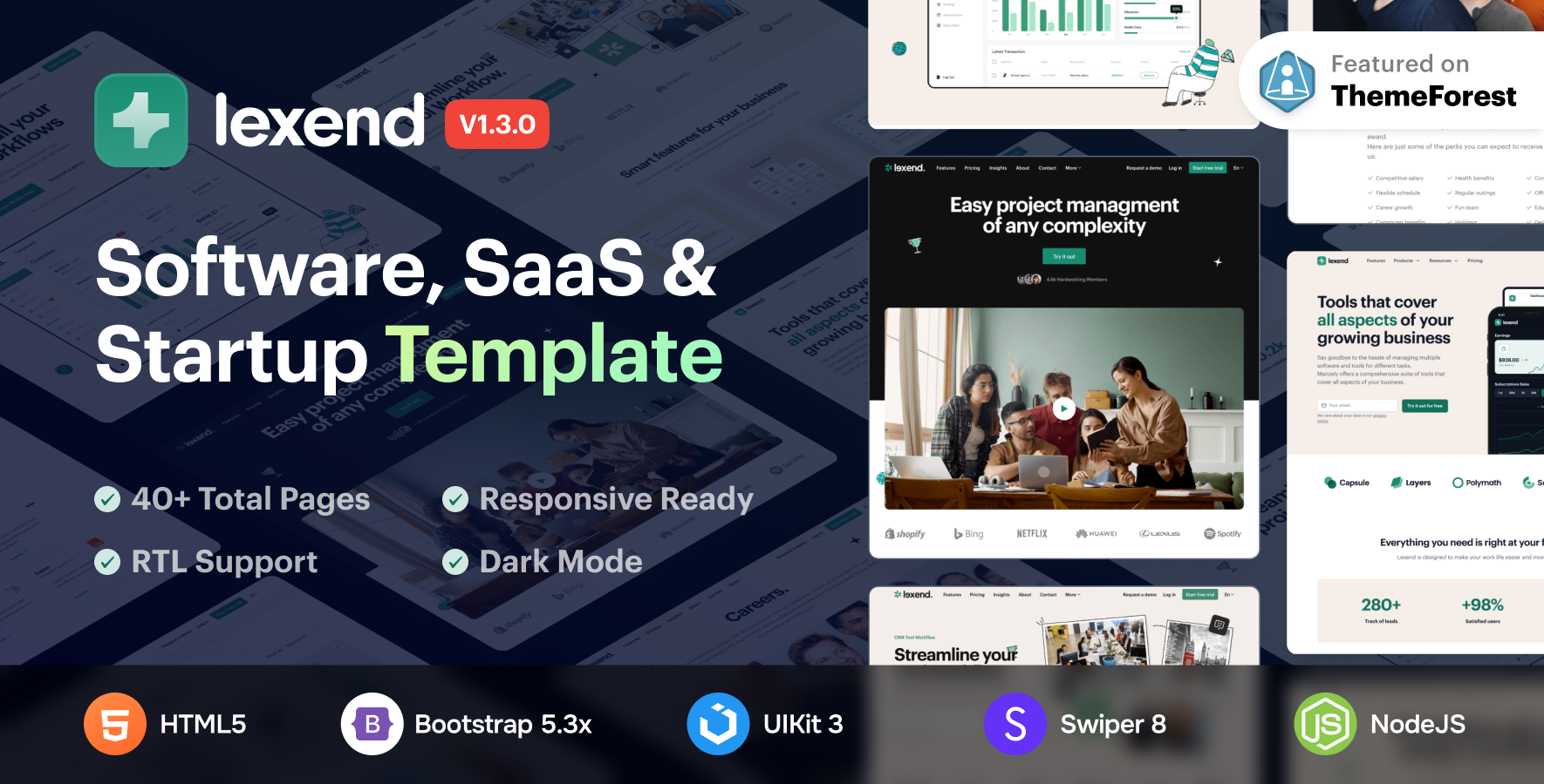 Lexend - Software, SaaS & Startup HTML5 Template by unistudioco | ThemeForest