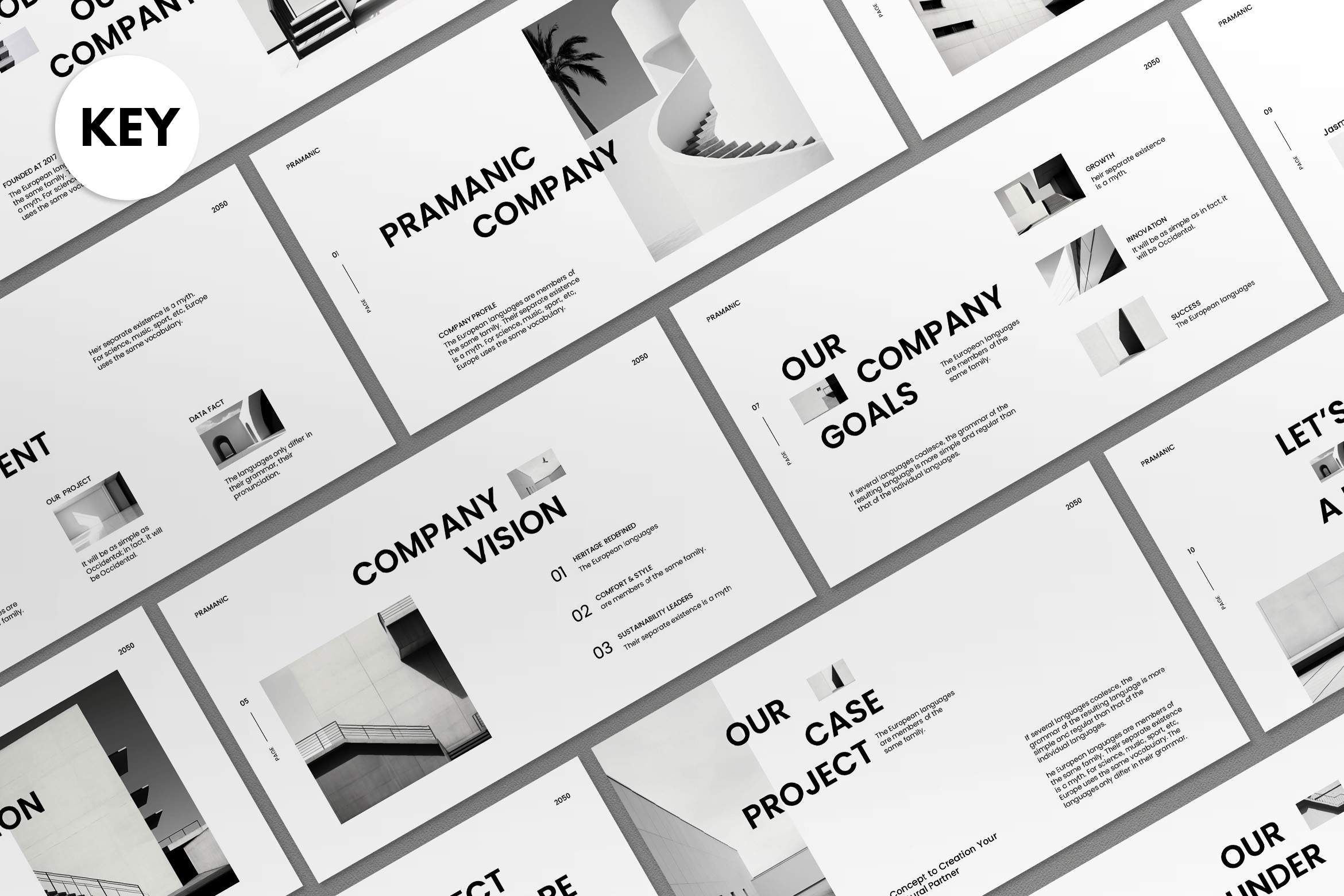 Gray Modern Minimalist Architecture Presentation Keynote, Presentation ...