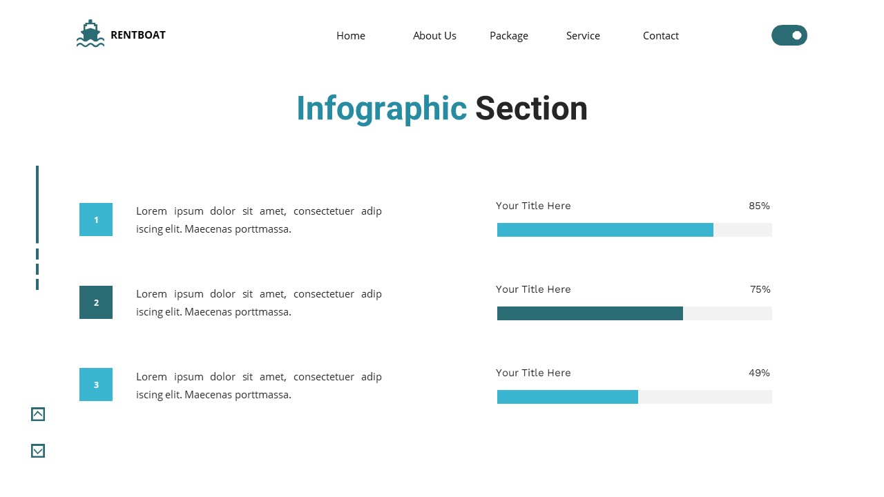 Rentboat - Boat Rental Powerpoint Templates, Presentation Templates