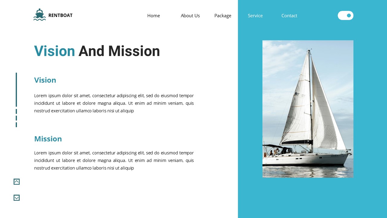 Rentboat - Boat Rental Powerpoint Templates, Presentation Templates