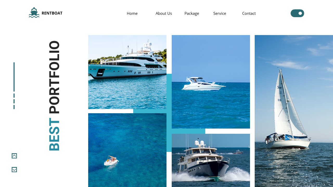 Rentboat - Boat Rental Powerpoint Templates, Presentation Templates