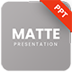 Matte - Black Fashion Powerpoint Templates, Presentation Templates