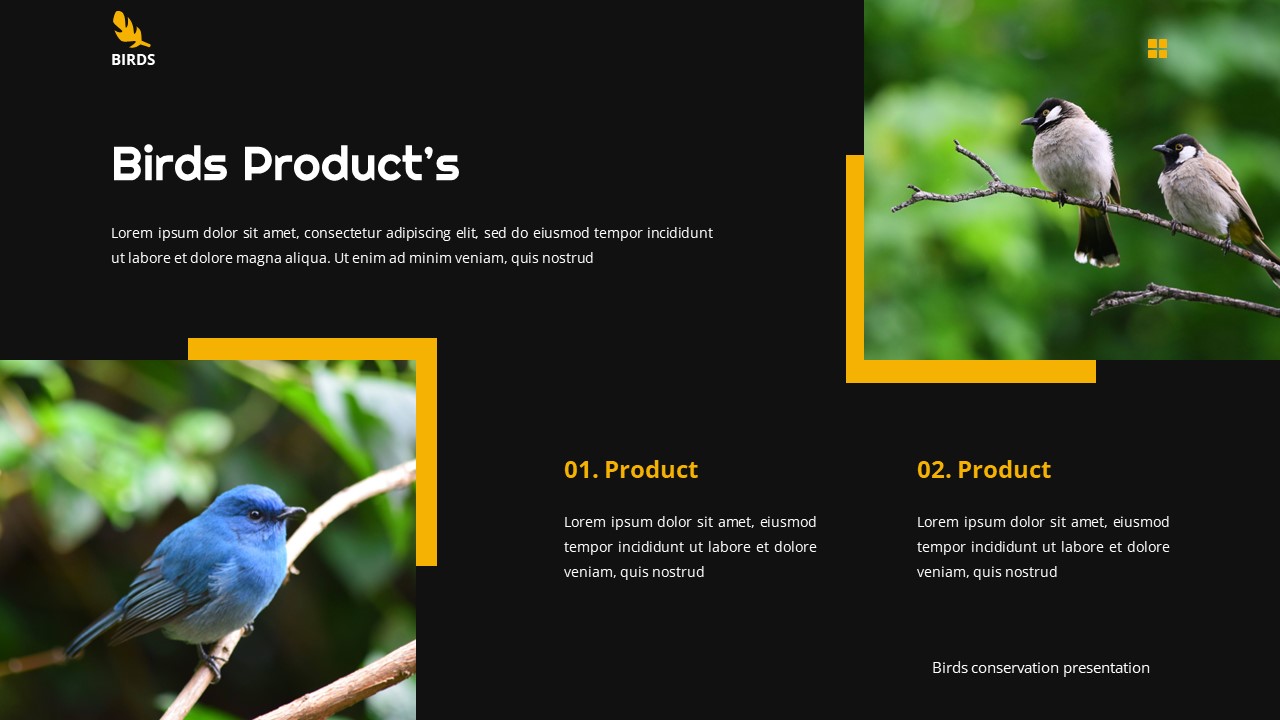 Birds - Birds Conservation Powerpoint Templates, Presentation Templates