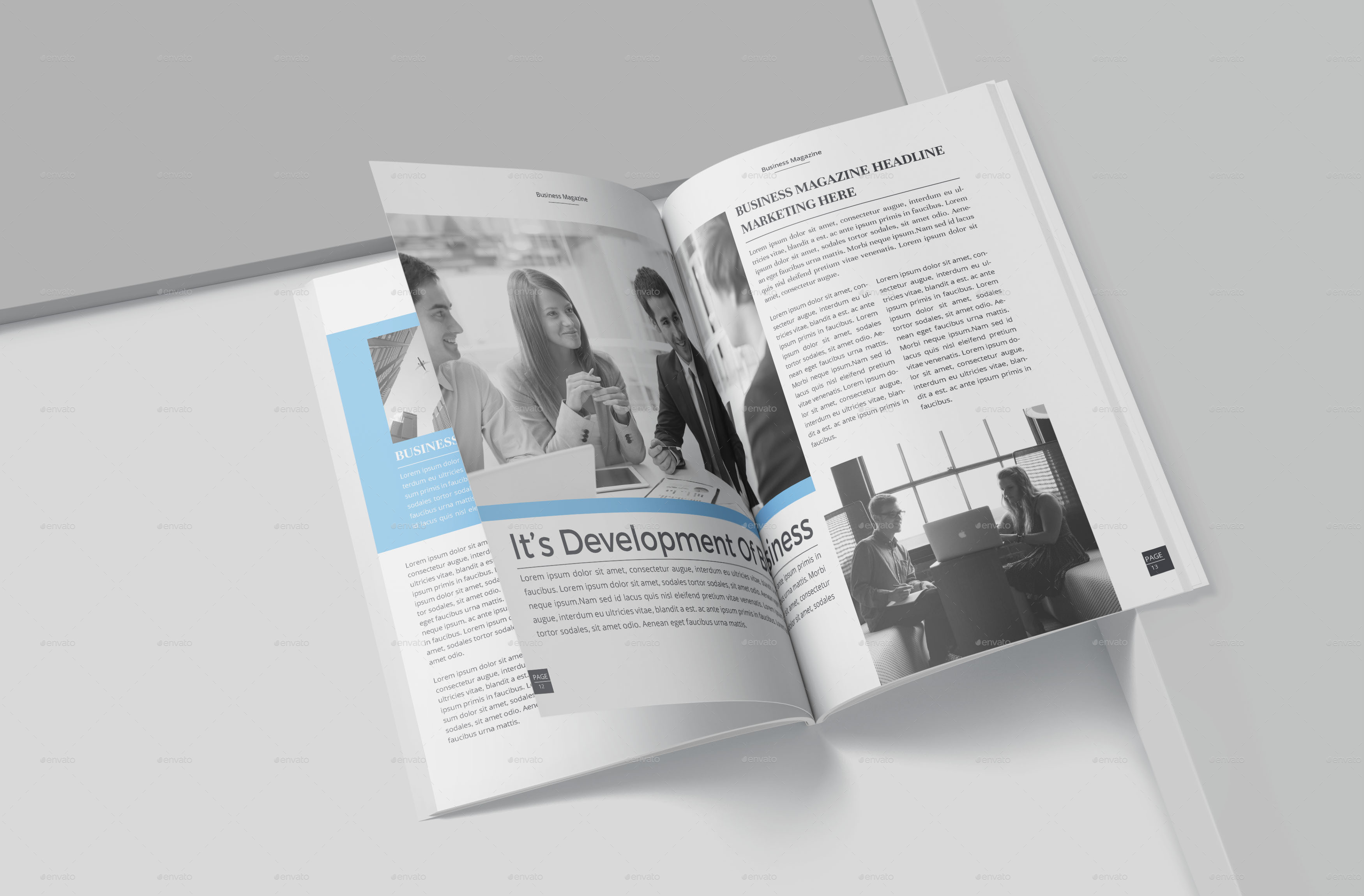 Business Magazine Template, Print Templates | GraphicRiver