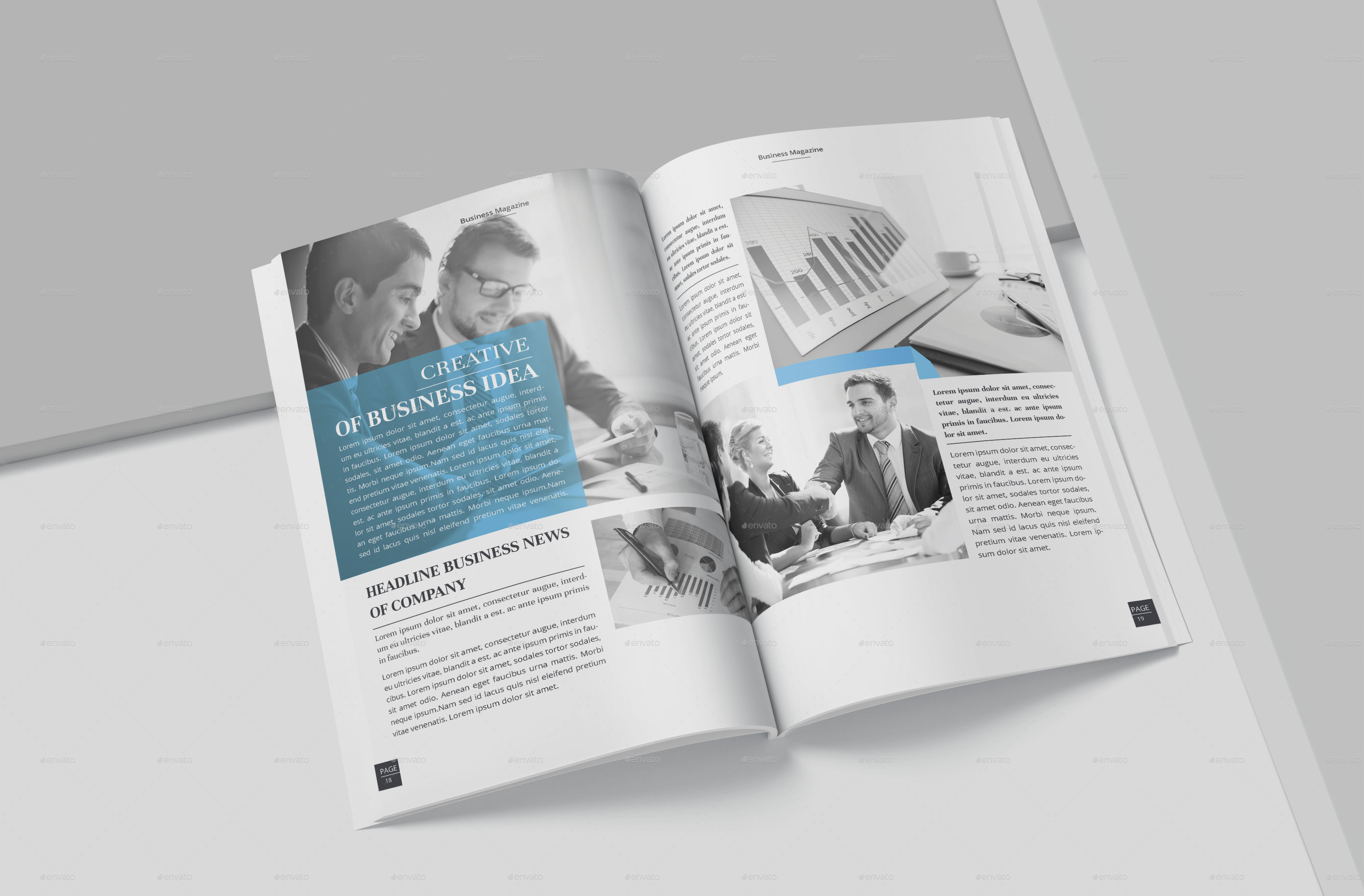 Business Magazine Template, Print Templates | GraphicRiver