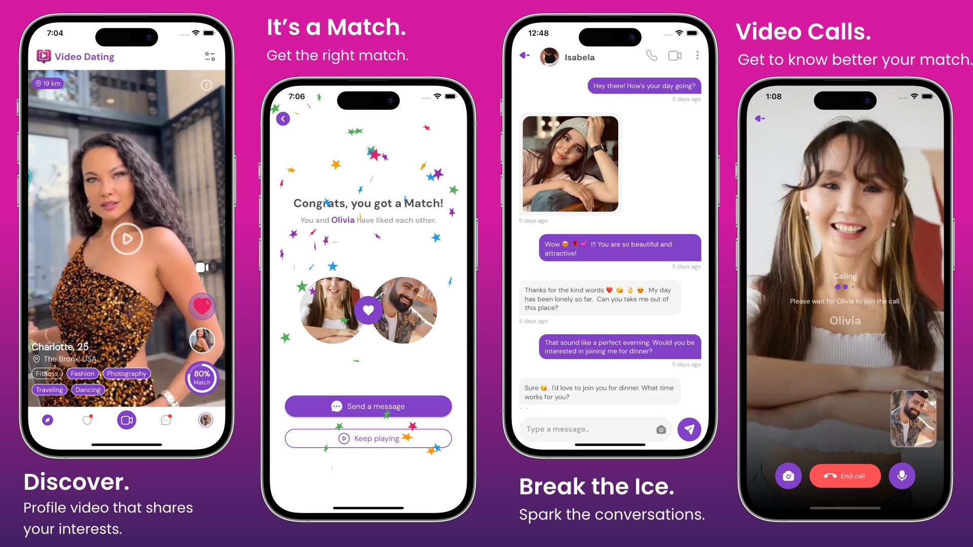 Flutter Video Dating App: Short-form profile videos | TikTok-like ...