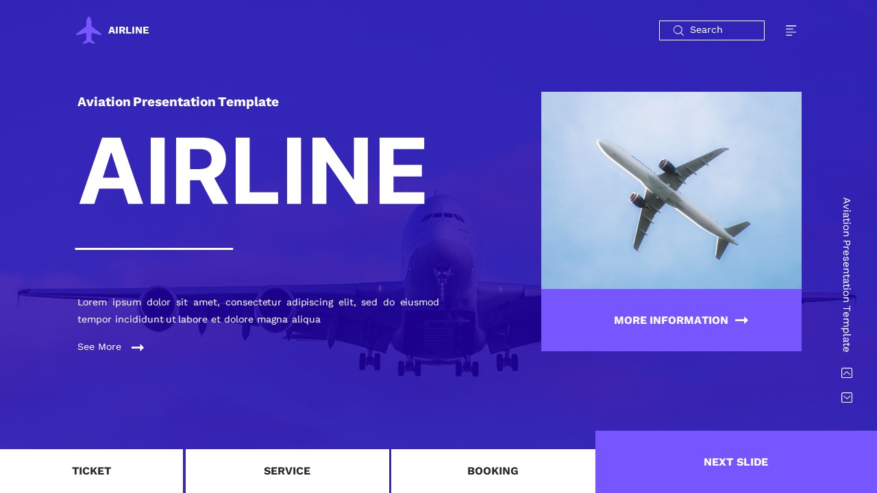 Airline - Aviation Google Slide Templates, Presentation Templates ...