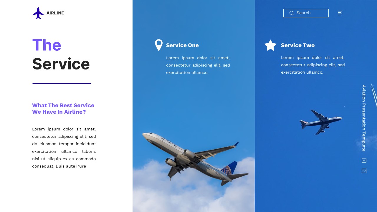 Airline - Aviation Google Slide Templates, Presentation Templates ...