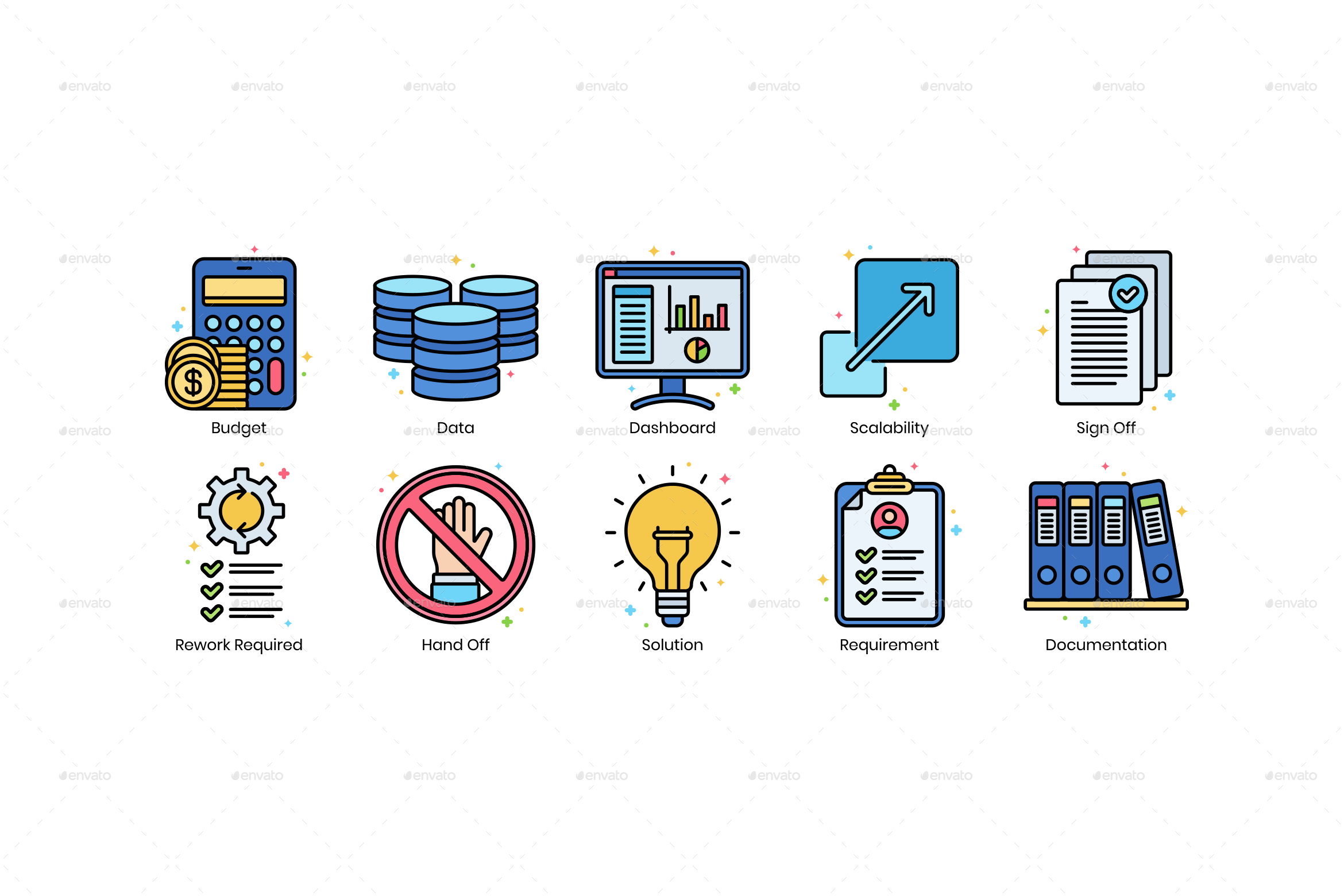 75 Product Labeling Icons | Hazel Series, Icons | GraphicRiver