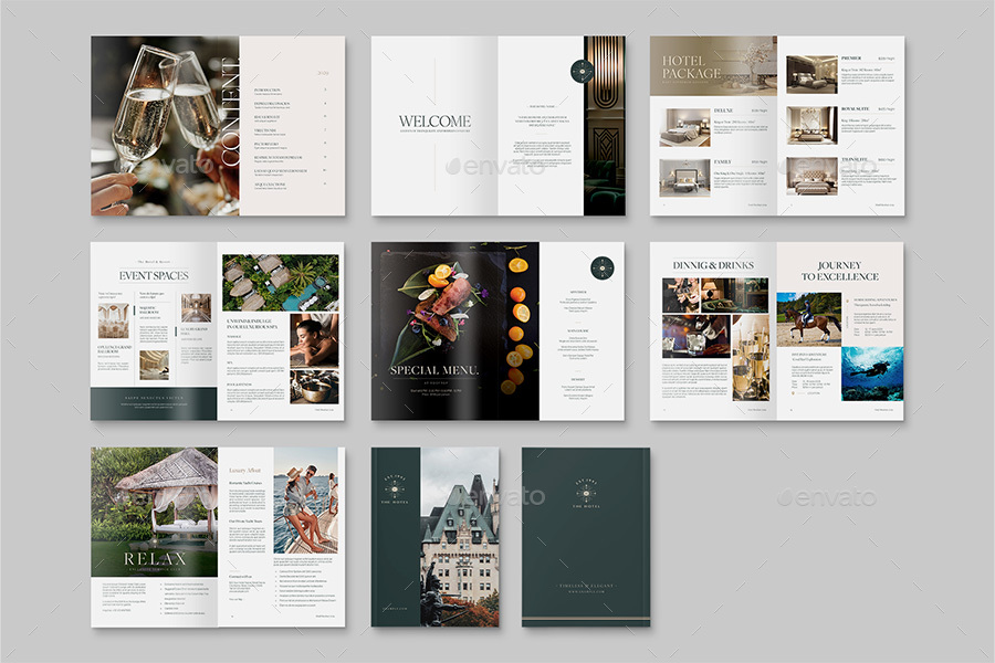 Hotel Brochure Template, Print Templates | GraphicRiver