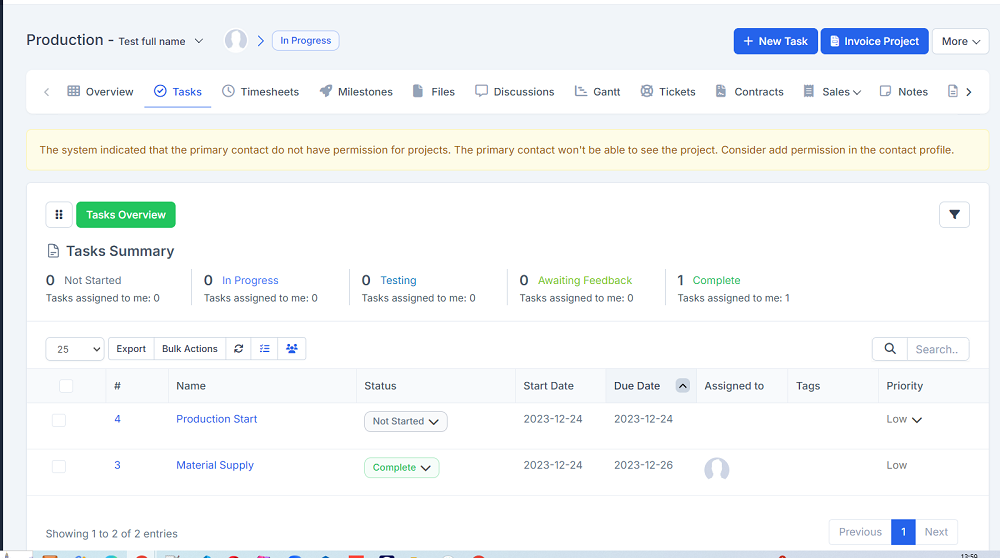 Project Task Manage For Perfex CRM by halilaltndg | CodeCanyon