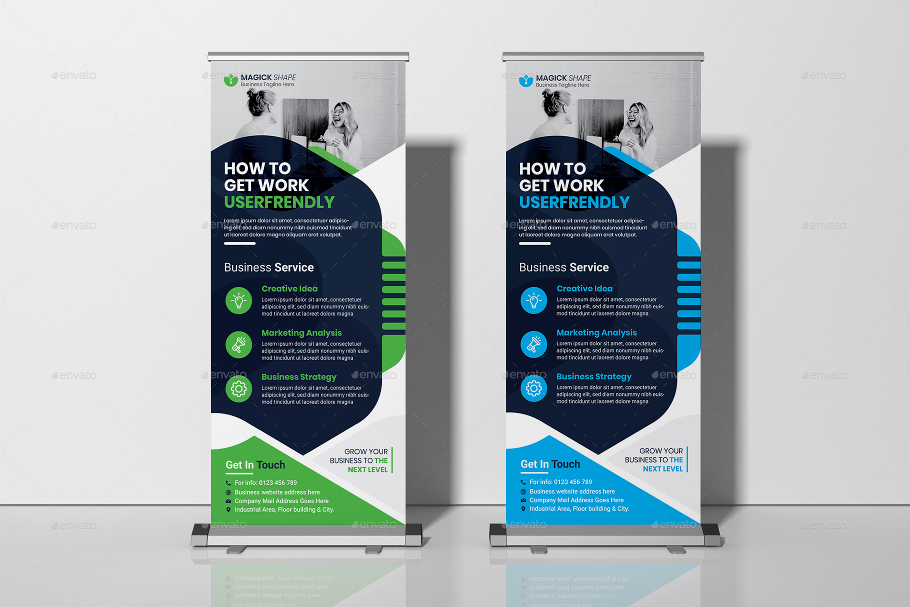 Roll Up Banner Template, Print Templates | GraphicRiver