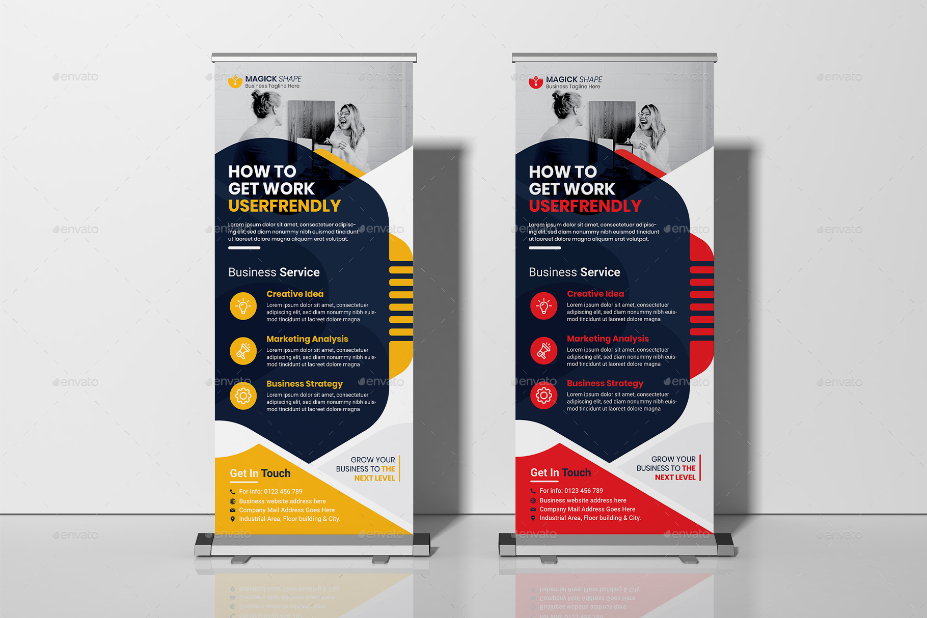 Roll Up Banner Template, Print Templates | GraphicRiver