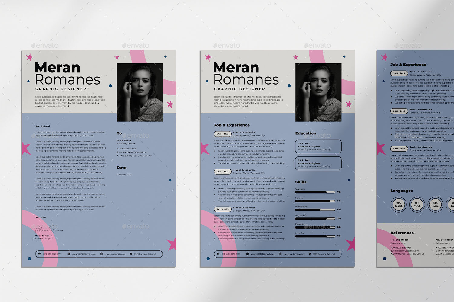 Resume Word Template, Print Templates | GraphicRiver