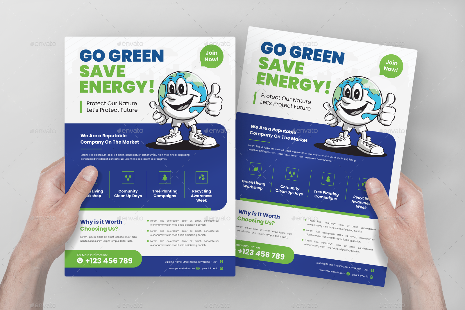 Go Green Flyer, Print Templates | GraphicRiver