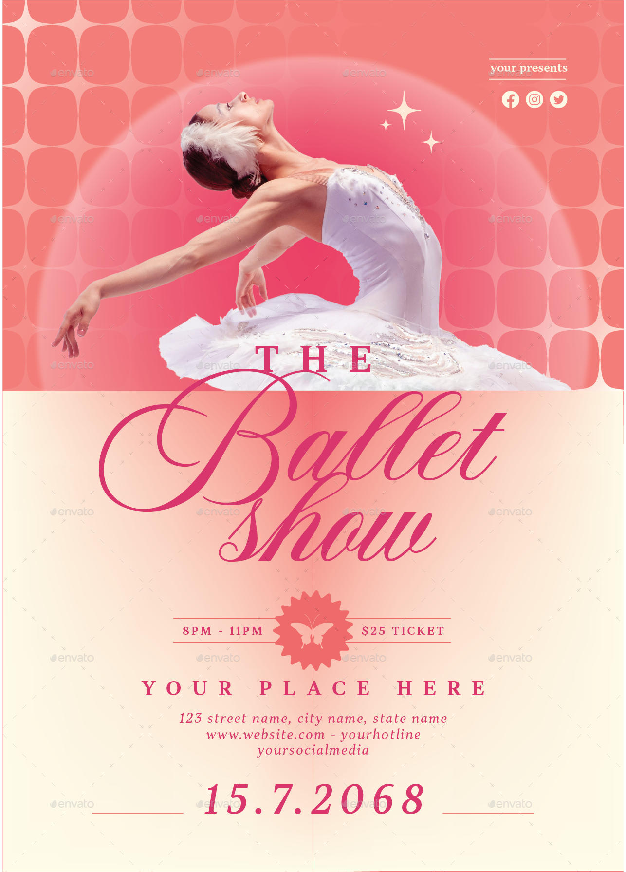 Ballet Show Flyer, Print Templates | GraphicRiver