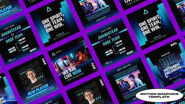 Streamer and Esport Posts | Mogrt, Premiere Pro Templates | VideoHive