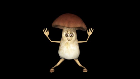 Mushroom Jumping Looped Alpha Channel, Motion Graphics | VideoHive