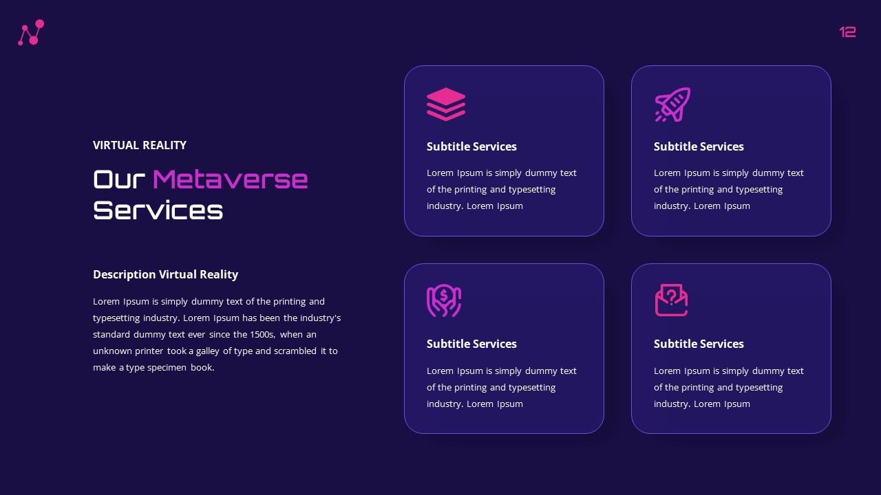 Metaves - Virtual Reality & Metaverse PowerPoint Template, Presentation ...