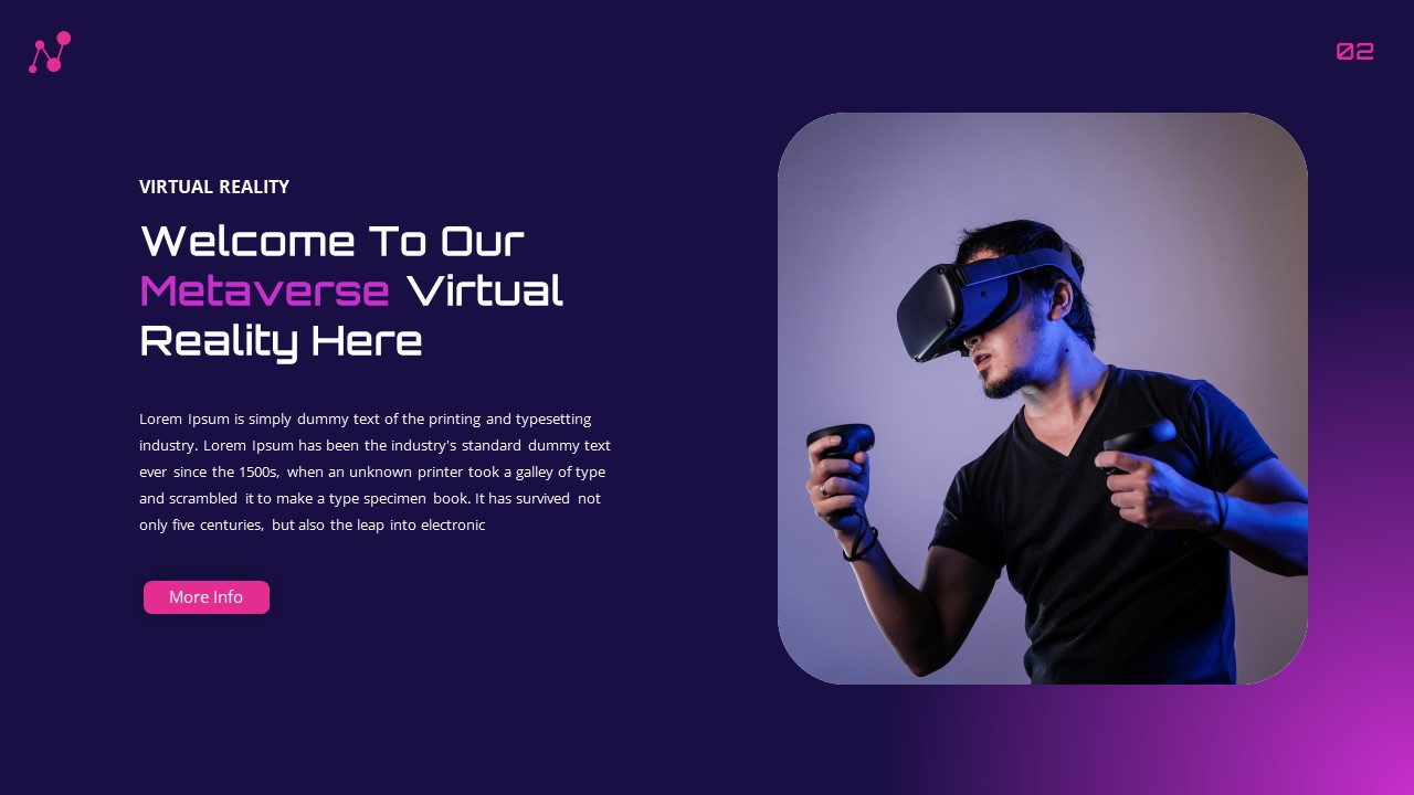 Metaves - Virtual Reality & Metaverse PowerPoint Template, Presentation ...