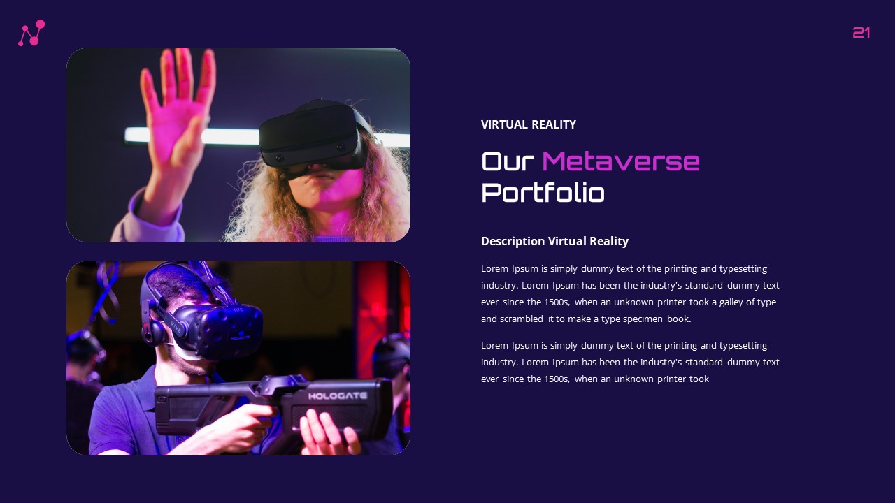 Metaves - Virtual Reality & Metaverse PowerPoint Template, Presentation ...