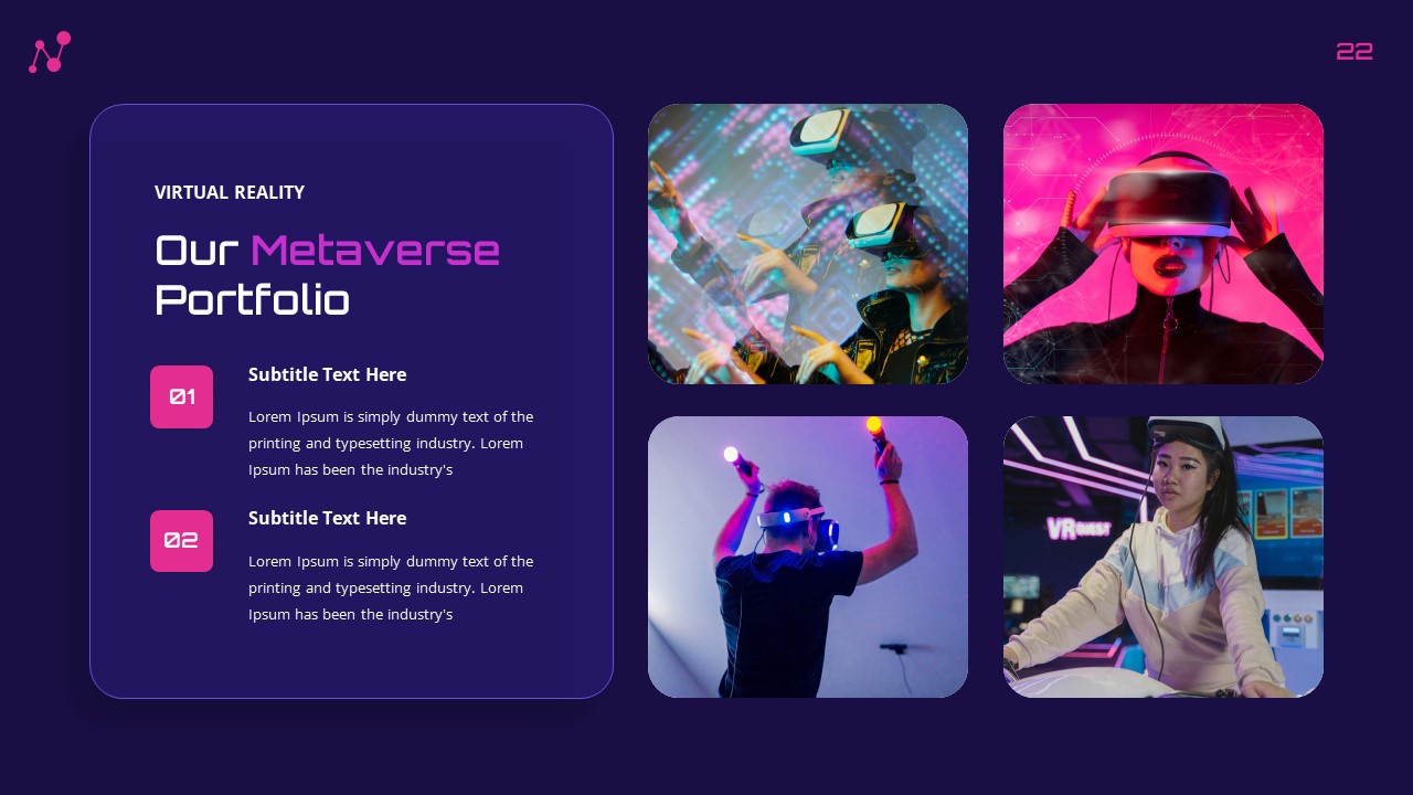 Metaves - Virtual Reality & Metaverse PowerPoint Template, Presentation ...