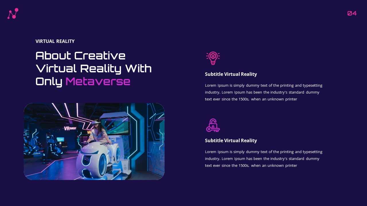 Metaves - Virtual Reality & Metaverse PowerPoint Template, Presentation ...