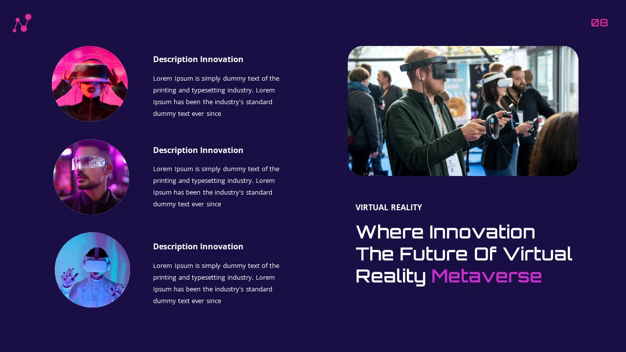Metaves - Virtual Reality & Metaverse PowerPoint Template, Presentation ...