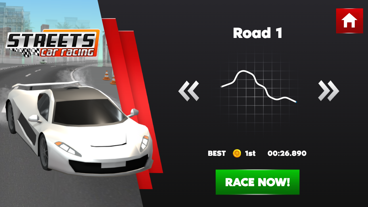 Streets Car Racing - Car Racing Game Android Studio Project with AdMob ...