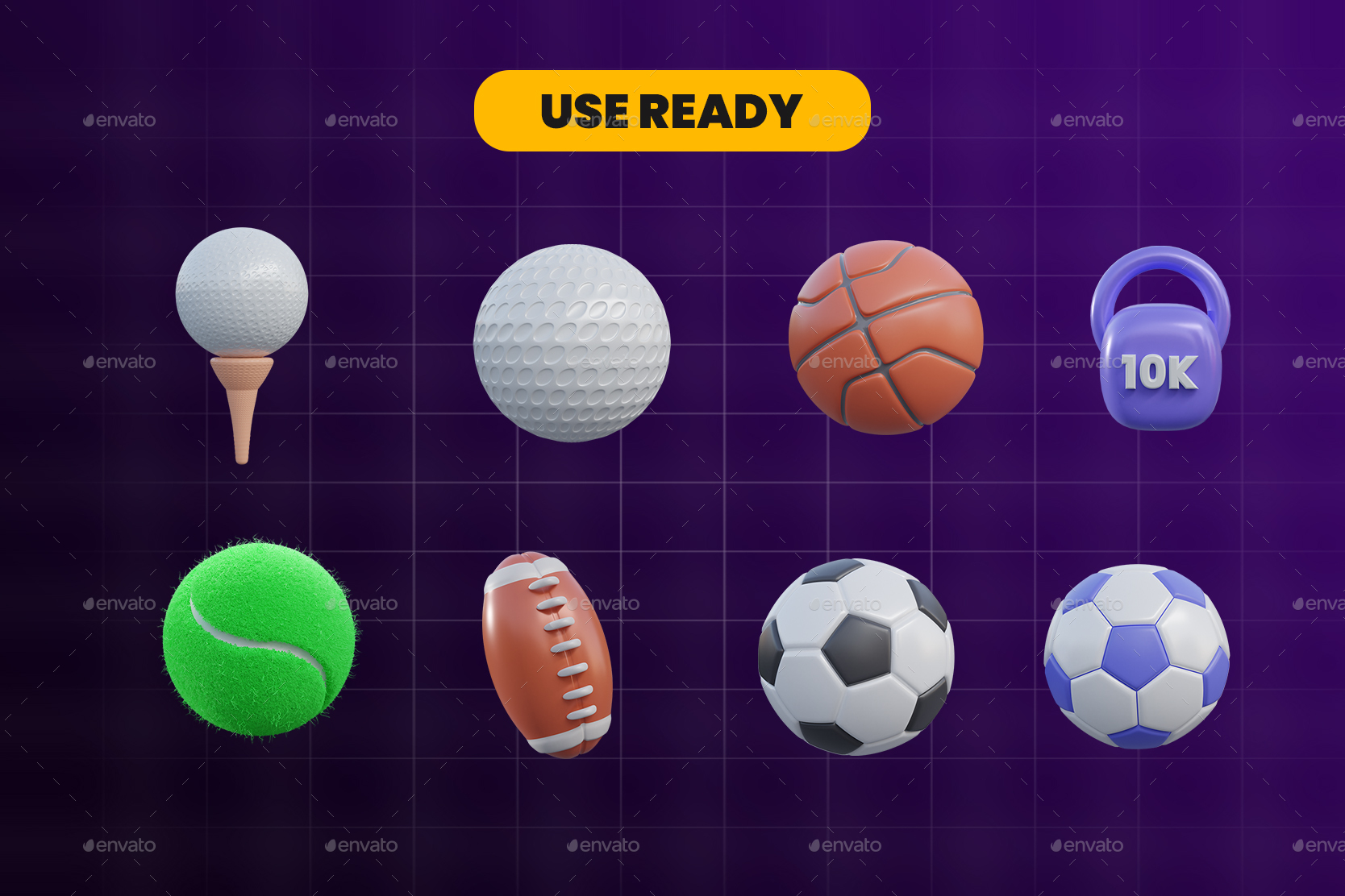 Sports 3d Icon Pack, Graphics | GraphicRiver