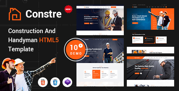 Constre – Construction and Handyman HTML5 Template by Dreamit-Solution