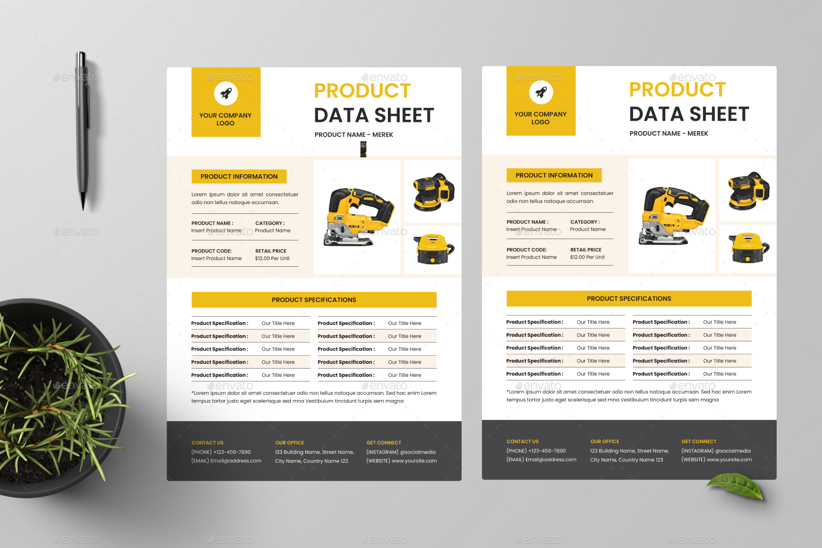 Product Data Sheet, Print Templates | GraphicRiver