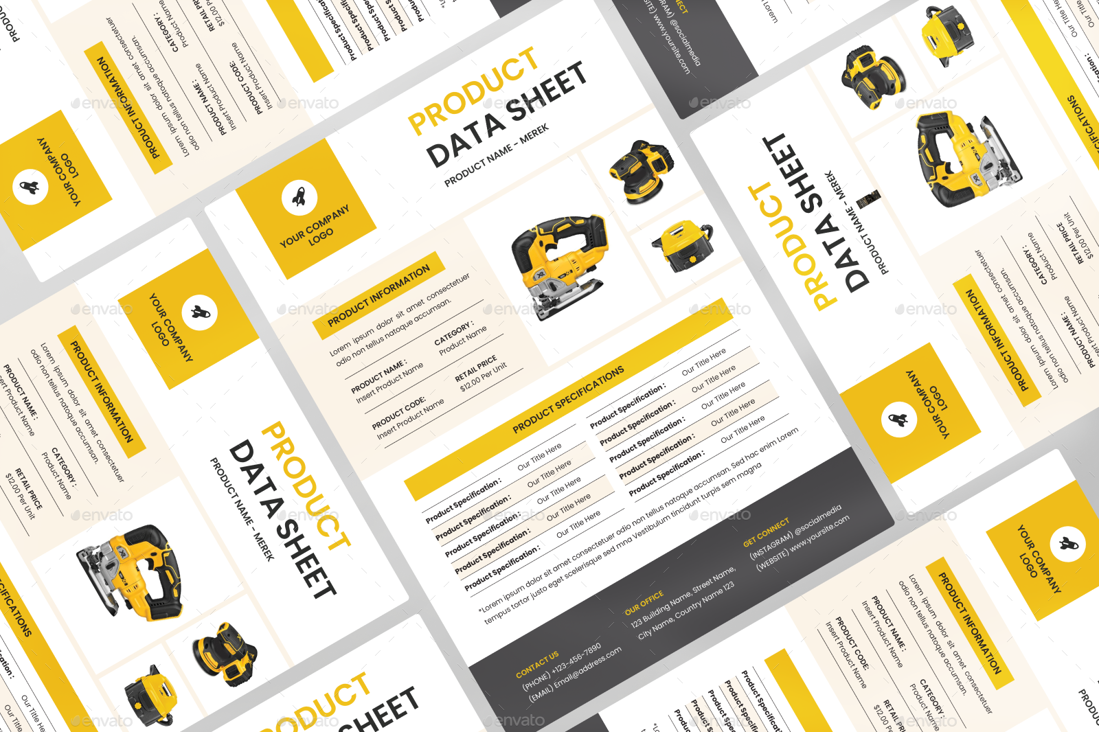 Product Data Sheet, Print Templates | GraphicRiver