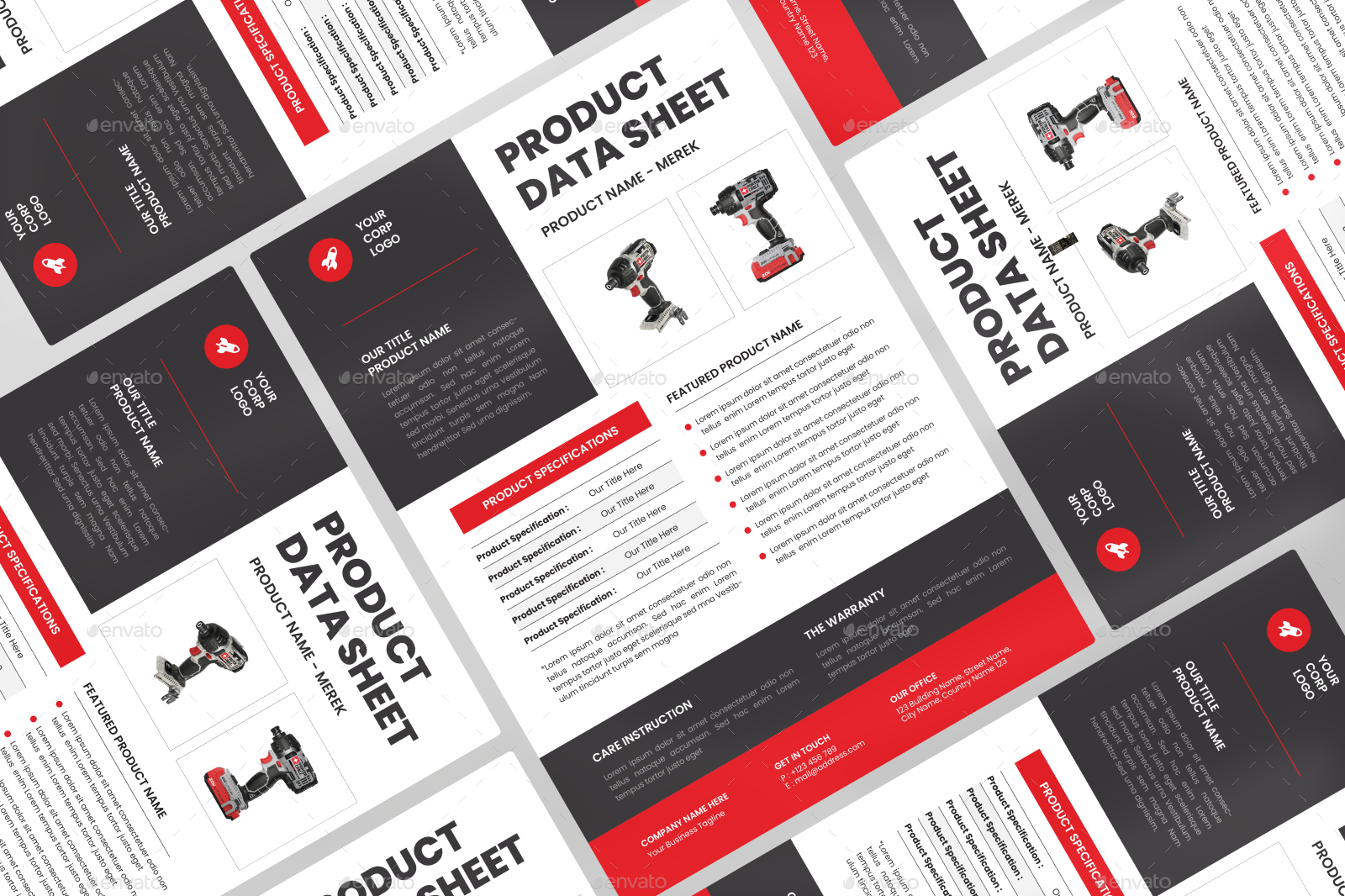 Technical Data Sheets, Print Templates | GraphicRiver