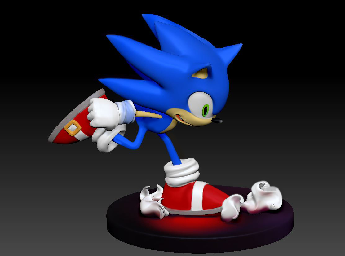 Sonic the Hedgehog 3D print model by playdesign | 3DOcean