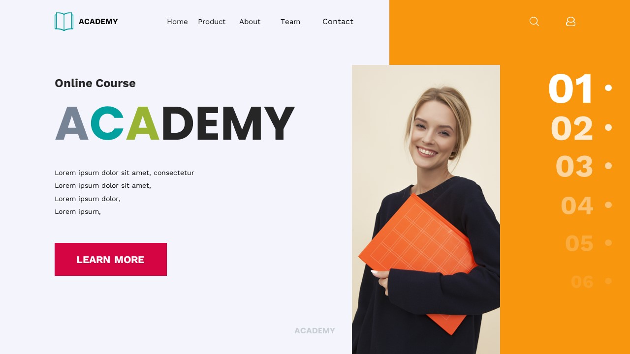 Academy - Online Course Powerpoint Templates, Presentation Templates