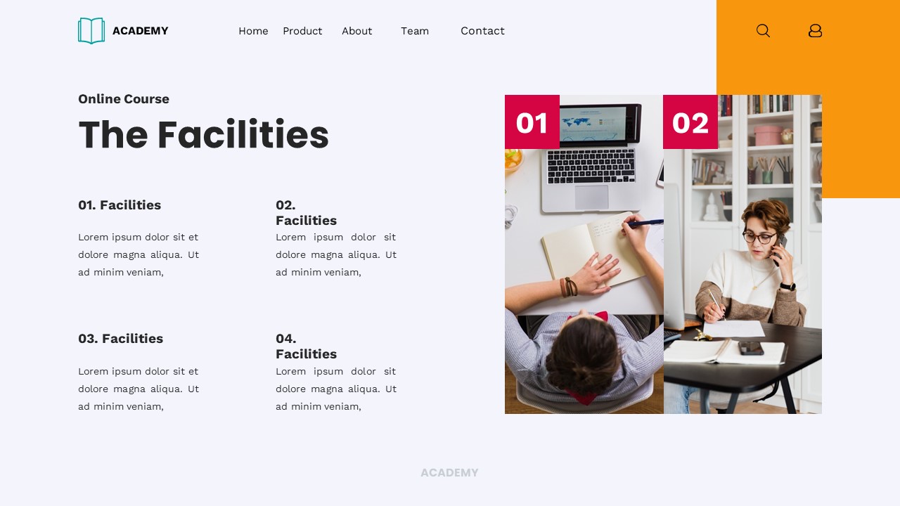 Academy - Online Course Powerpoint Templates, Presentation Templates