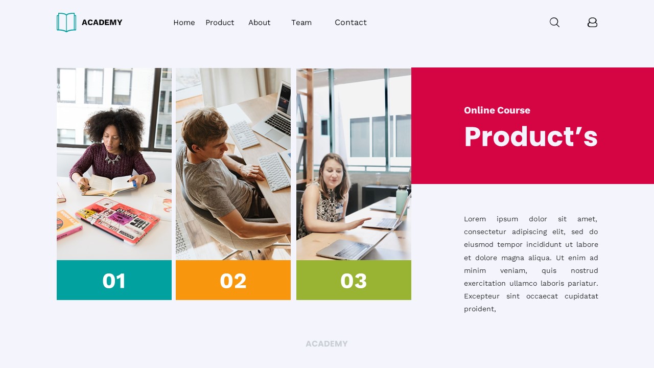 Academy - Online Course Powerpoint Templates, Presentation Templates