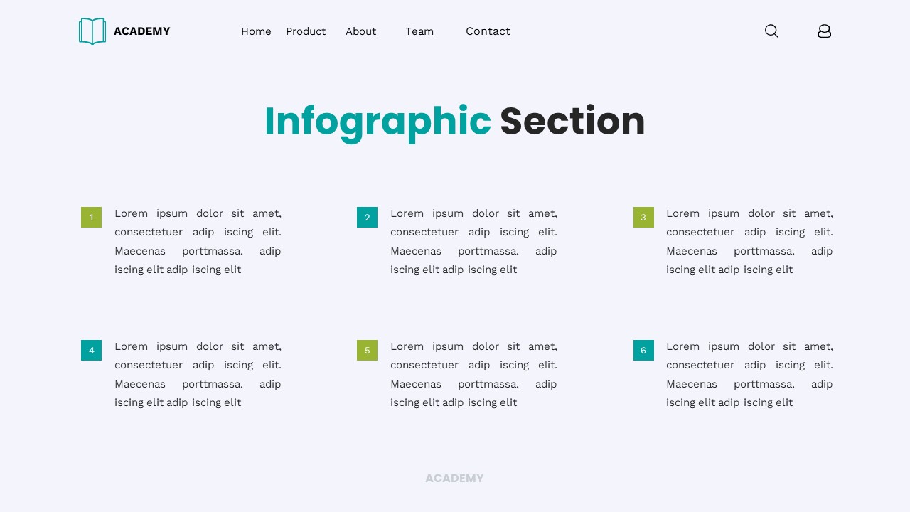Academy - Online Course Google Slide Templates, Presentation Templates