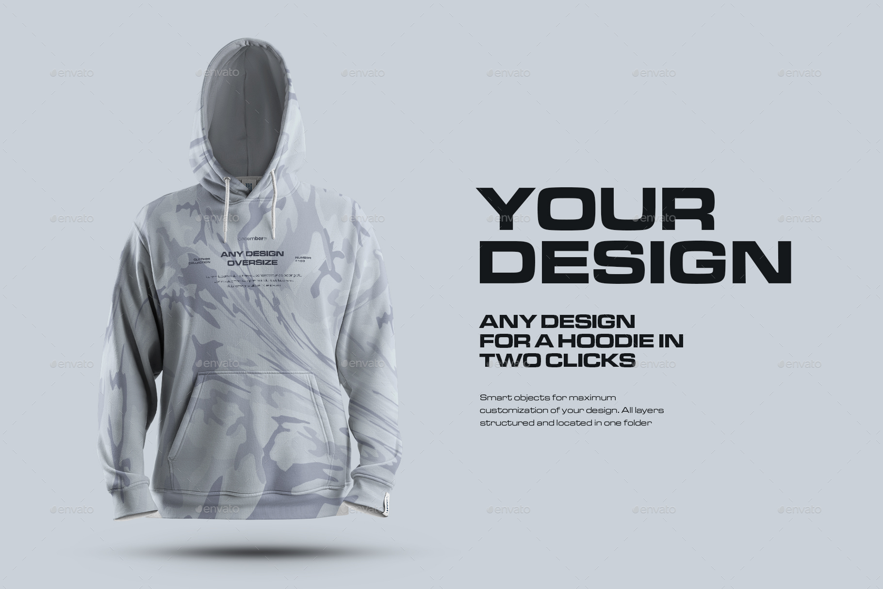 7 Mockups Oversize Hoodie in 3D Style, Graphics | GraphicRiver