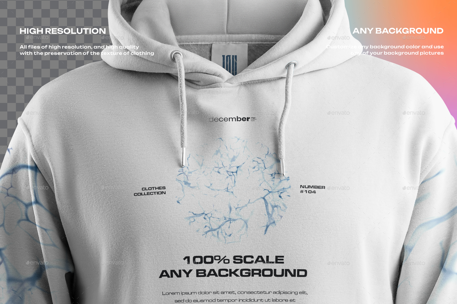 7 Mockups Oversize Hoodie in 3D Style, Graphics | GraphicRiver