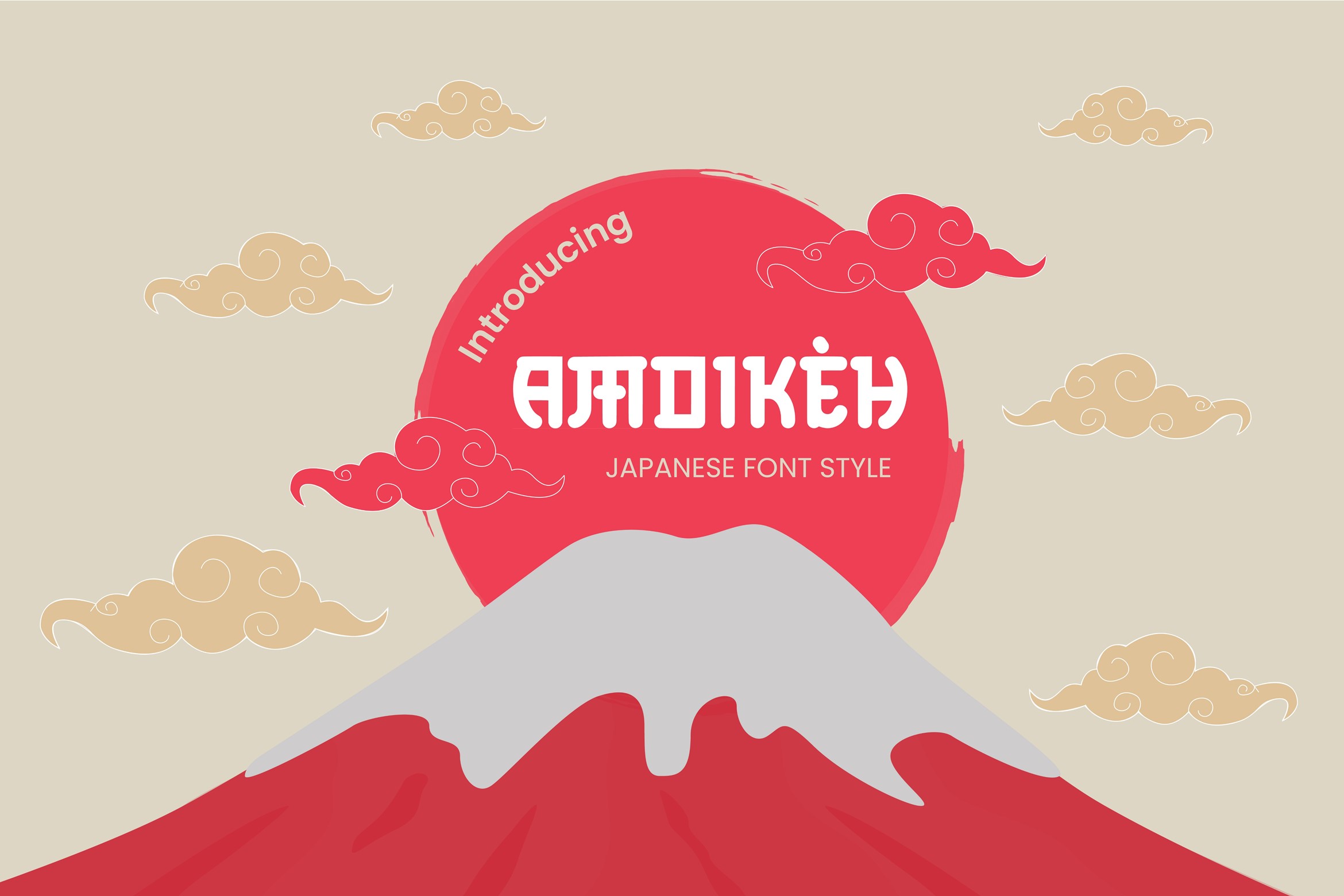 Amoikeh Japanese Font, Fonts | GraphicRiver