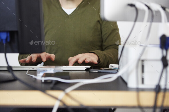 Man using computer keyboard Stock Photo by Image-Source | PhotoDune