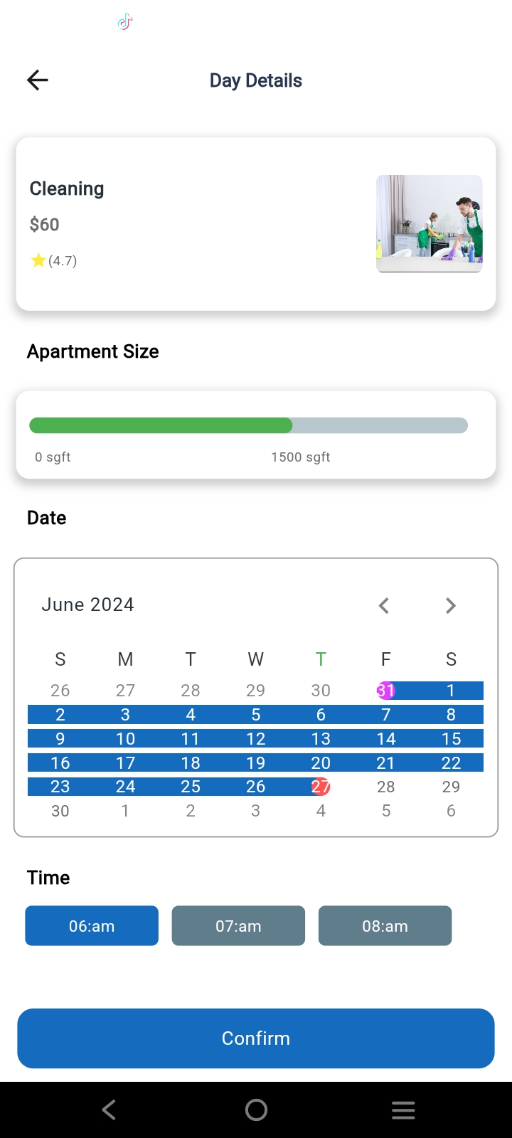 Premium Home Cleaning Services App Flutter UI by CodentraTech | CodeCanyon