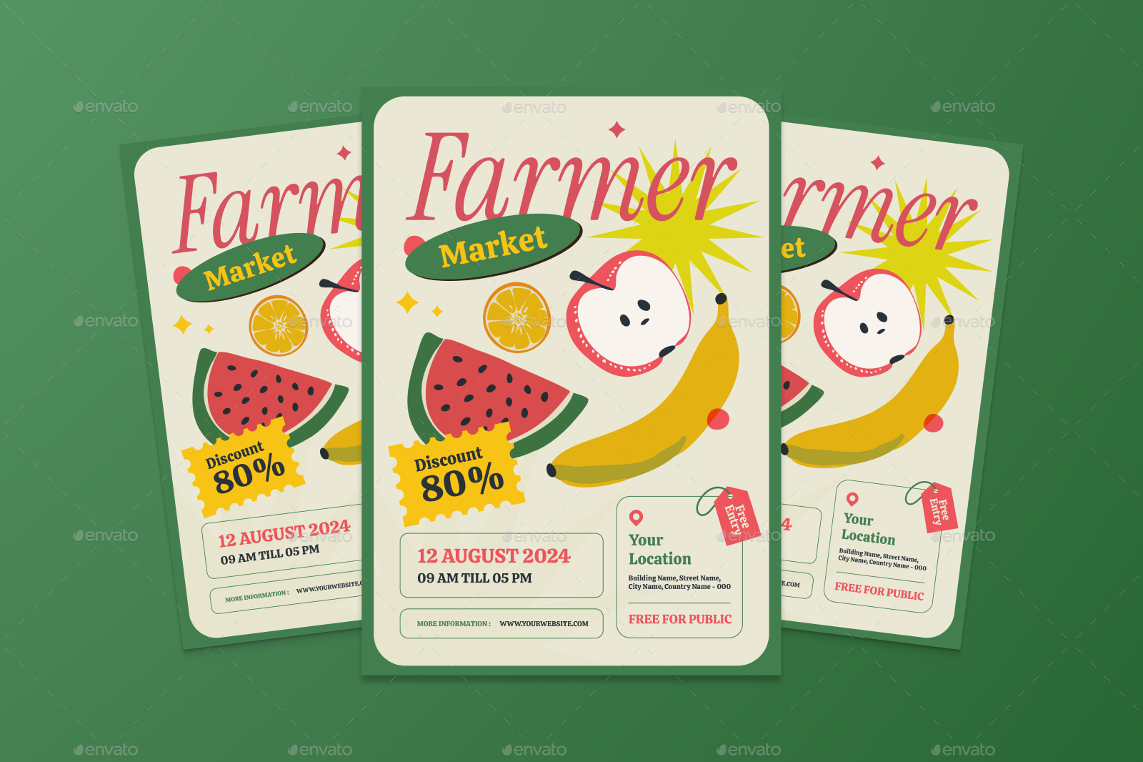 Farmer Market Flyer, Print Templates | GraphicRiver