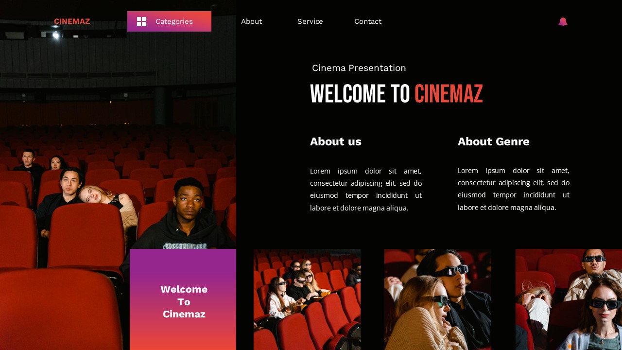 Cinemaz - Cinema Powerpoint Templates, Presentation Templates ...