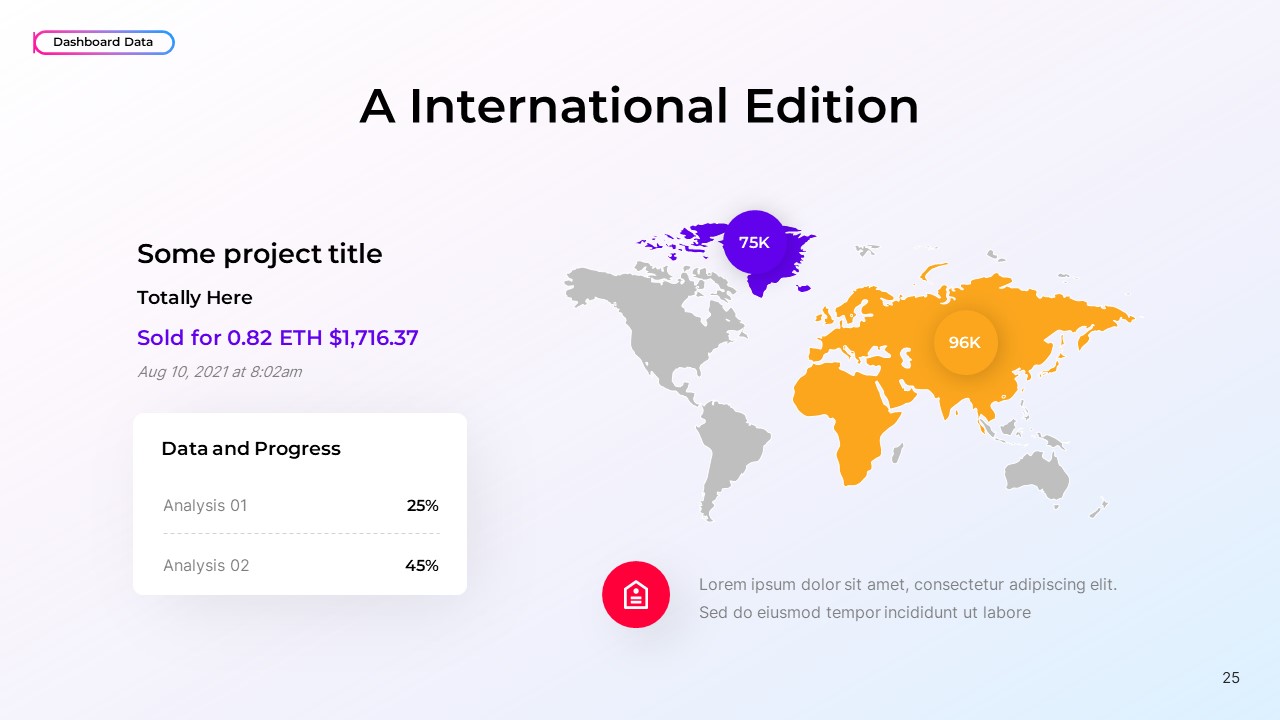 Dashboard Data PowerPoint Template, Presentation Templates | GraphicRiver