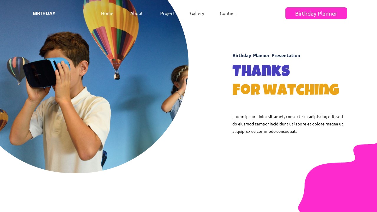 Birthday - Birthday Planner Powerpoint Templates, Presentation Templates
